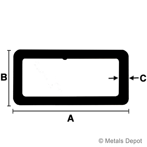 MetalsDepot® - T304 Stainless Rectangle Tube