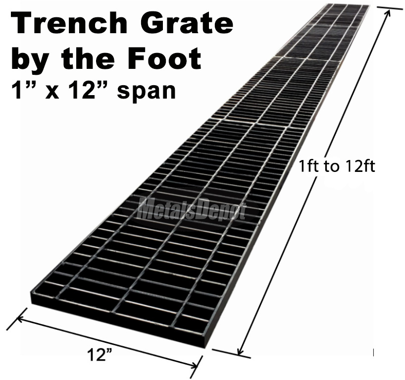 Metals Depot® | Steel Trench Grating by the Foot